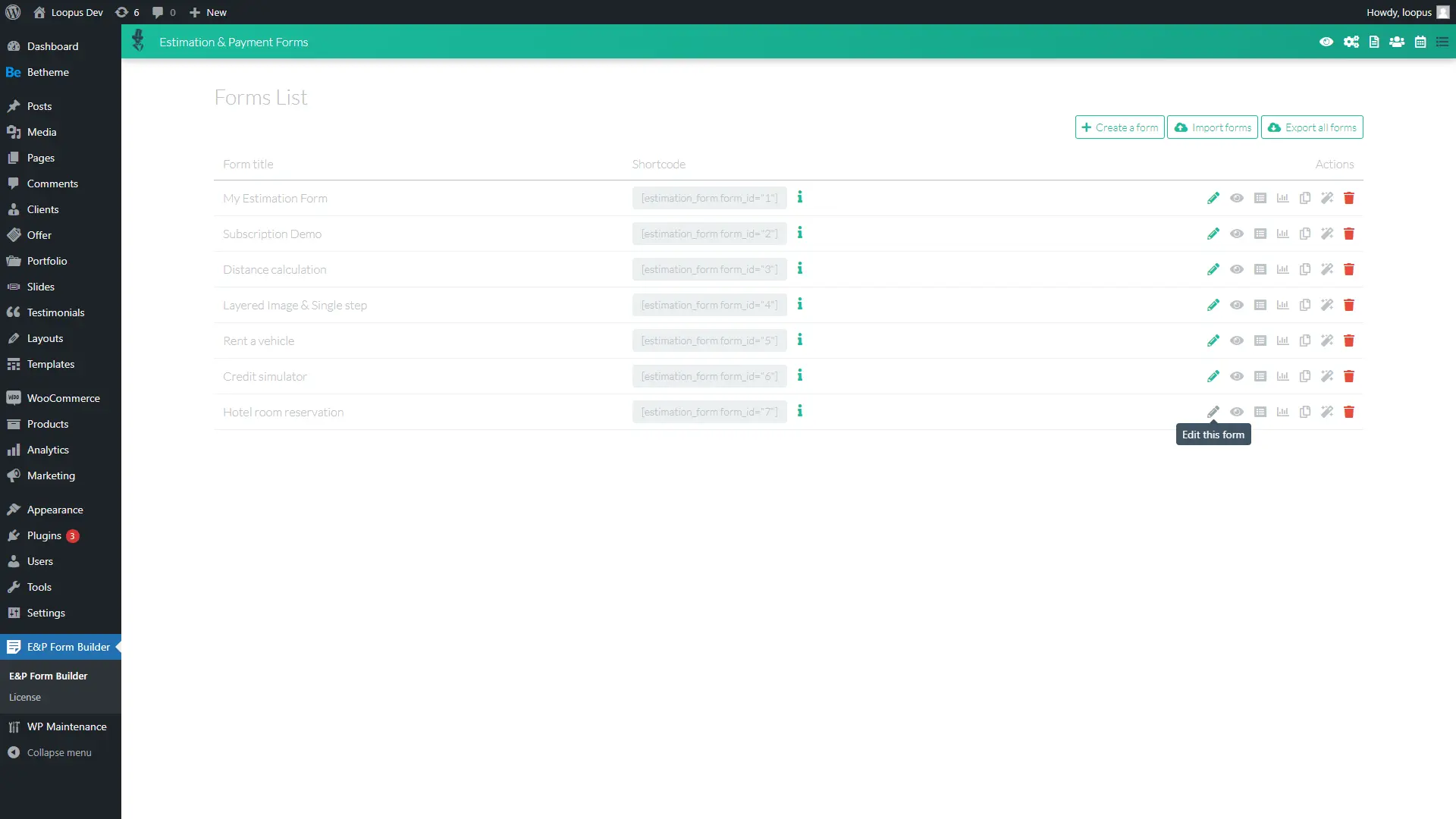 WP Cost Estimation & Payment Forms Builder